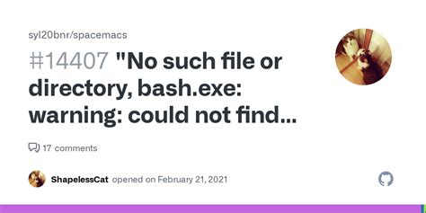 No Such File Or Directory Bashexe Warning Could Not Find Tmp