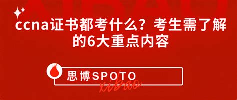 ccna证书都考什么？考生需了解的6大重点内容 ccna cisco思科认证 思博网络spoto