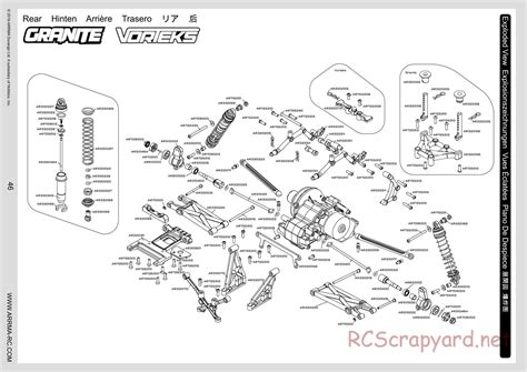 ARRMA - Granite Mega (2016) - Exploded Views and Parts Lists - AR102657 ...