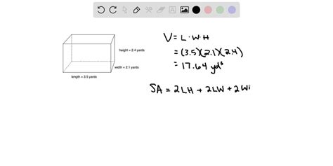 ⏩solved Find The A Surface Area And B Volume Of The Rectangular… Numerade