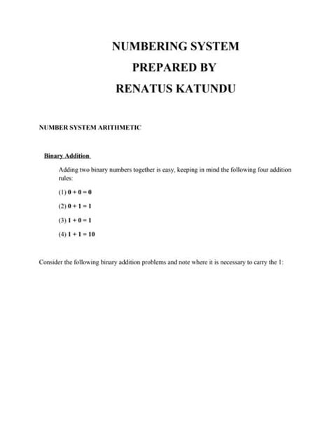 Number System Arithmetic Doc