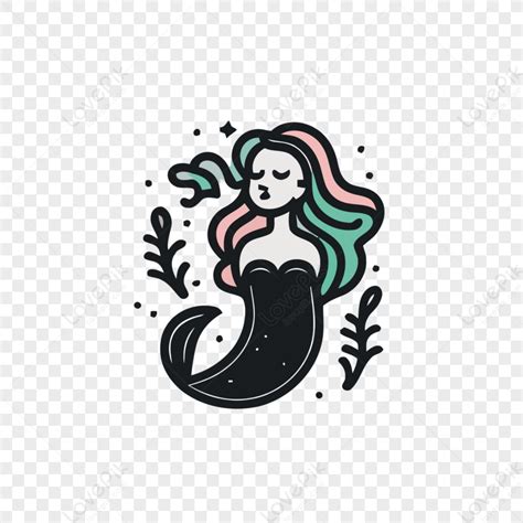 Gambar Logo Pelampung Putri Duyung Untuk Produk Wanita Vektoruxuxui