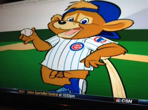 Photo Comcast Sportsnet Airs Nsfw Photo Of Chicago Cubs New Mascot