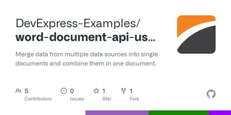 Github Devexpress Examplesword Document Api Use Multiple Data Sources For Mail Merge Merge