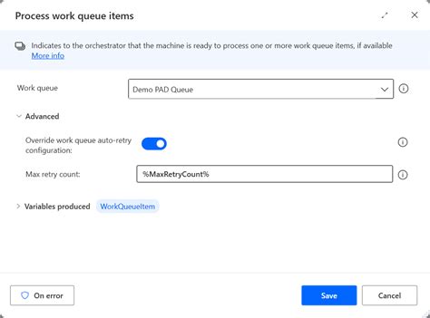 Process Add Update And Requeue Work Queue Items Power Automate Microsoft Learn