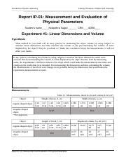 Lab Docx Introductory Physics Laboratory Faculty Of Science Ontario Tech University Report