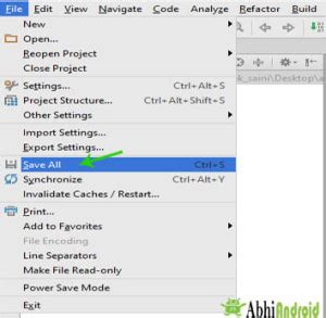How To Reopen Close And Save Project In Android Studio Abhi Android