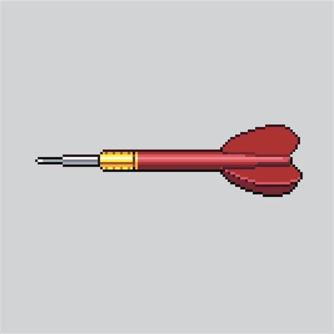 Premium Vector Pixel Art Illustration Darts Pixelated Arrow Target