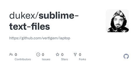 Github Dukex Sublime Text Files Https Github Vertigem Laptop