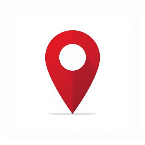 Red Pin Location Map Marker GPS Navigation Point Direction Place Spot Coordinate Geoloca