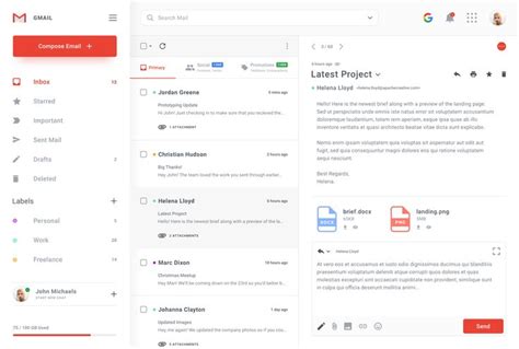 Gmail Attachment 2x Web Design Ux Web Design Gmail
