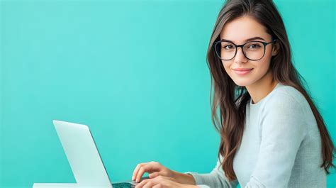 Confidente Y Capaz Joven Hembra Eso Especialista O Software Desarrollador Utilizando Ordenador