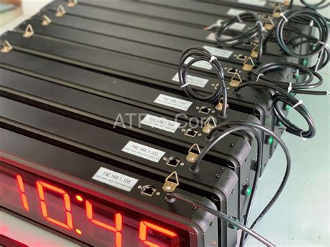 Đồng Hồ đồng Bộ Thời Gian Ntp Server đồng Hồ Led 6 Số Lớn Atpro