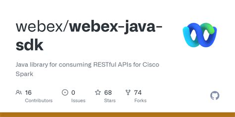 Github Webexwebex Java Sdk Java Library For Consuming Restful Apis