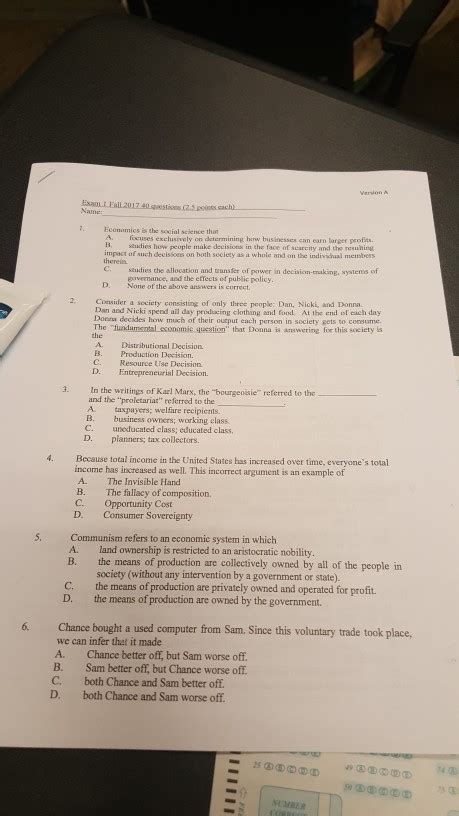 Solved Economics Is The Social Science That A Focuses