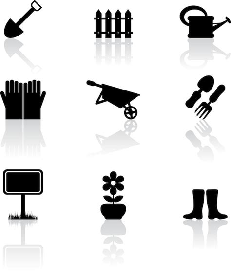 Premium Vector Garden Icons