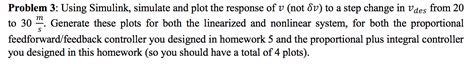 Problem Using Simulink Simulate And Plot The Chegg Com