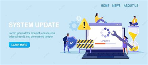 Programmers And Technicians Updating Operating System And Software