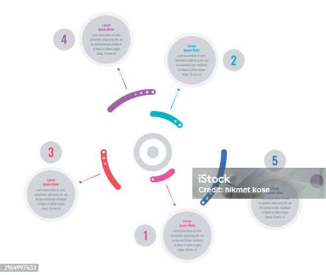 기술 순환 정보 템플릿입니다 5 가지 옵션 인포 그래픽 템플릿 사업 교육 매거진 연간 보고서 인터넷 정보 템플릿 개념에 대한 스톡 벡터 아트 및 기타 이미지 Istock