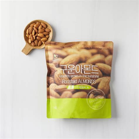 구운 아몬드 1kg 그리팅 우리집 밥상주치의