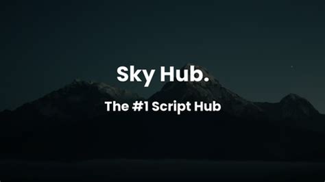 Universal Script Sky Hub Roblox Scripts ScriptBlox