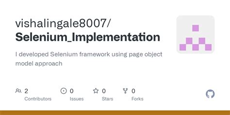 Github Vishalingale8007seleniumimplementation I Developed Selenium