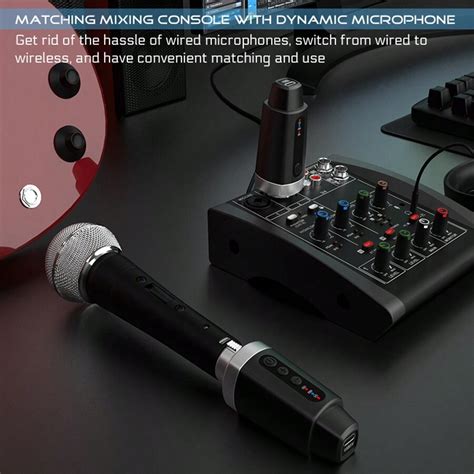 Wireless Microphone Transmitter Receiver Plug On Xlr Microphone Wireless System For Dynamic