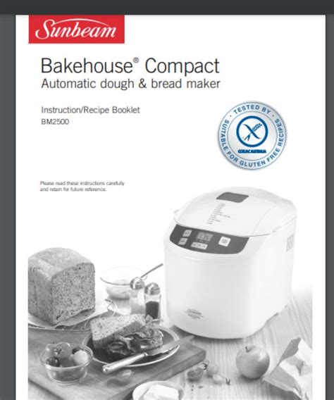 Sunbeam Bm2500 Bakehouse Bread Maker Machine Owner Recipe 60 Pages Etsy