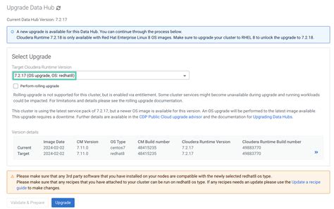 Upgrading Cloudera Data Hub Clusters