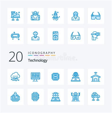 20 Technology Blue Color Icon Pack Like Technology Home Technology