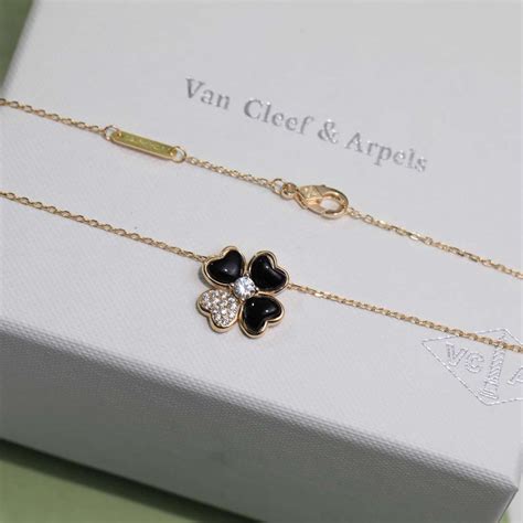 High Grade Van Cleef Replica Heart Clover Necklace