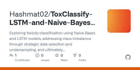 Toxclassify Lstm And Naive Bayes For Toxicity Detectionreadmemd At