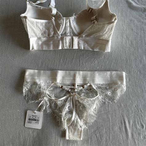 Belinda Ivory Bra 12e Brief M Brand New With Tags Depop
