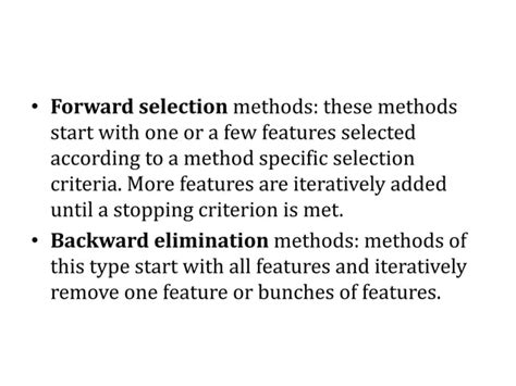 Wrapper Feature Selection Method Ppt