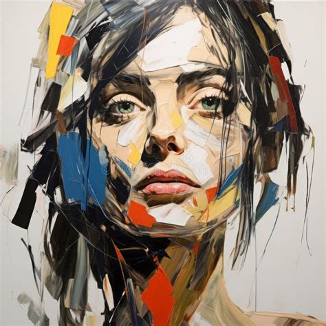 Ava Painting Colorful Deconstructive Art By John Bratby Stock Illustration Illustration Of