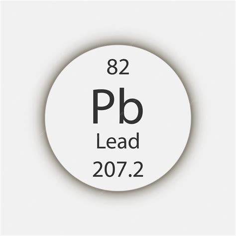 Premium Vector Lead Symbol Chemical Element Of The Periodic Table