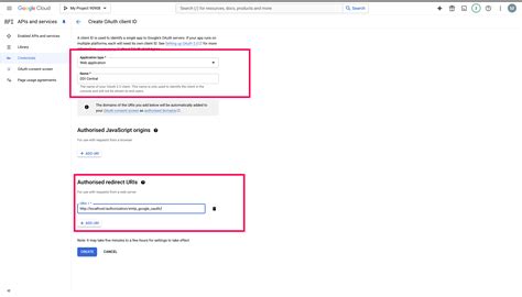 Configuring Oauth With Google