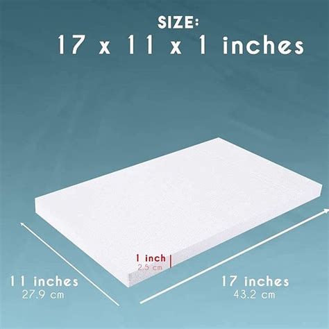 [packof3] 1 Inch Thick Foam Board Sheets 17x11 Polystyrene Rectangles For Diy Crafts Shopee