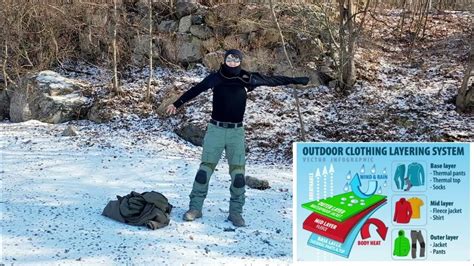생존학교 겨울철 야외활동 상의 레이어링겹쳐입기 사례1 Youtube