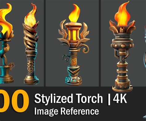 Artstation Stylized Torch 4k Reference Images Artworks