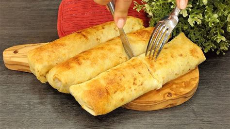 Само 3 съставки Бърза закуска или вечеря за 5 минути Много проста рецепта с лаваш Youtube