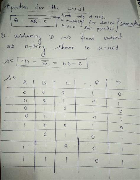 Solved Complete Truth Table For Circuit Course Hero