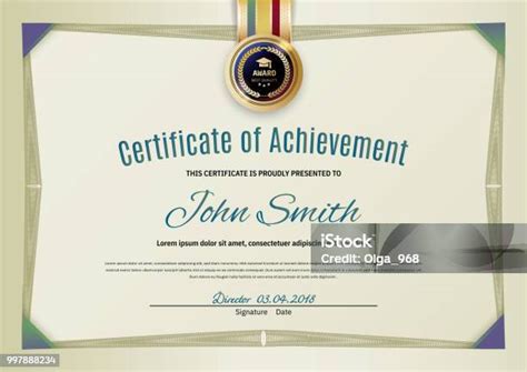 녹색 기로 쉐 테두리와 모서리 공식 빛 녹색 인증서입니다 공식 간단한 빈 감탄에 대한 스톡 벡터 아트 및 기타 이미지 감탄 공란 교육 Istock