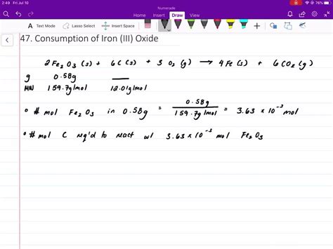 solved given the reaction in problem 4 62 how many grams of c are necessary to react completely