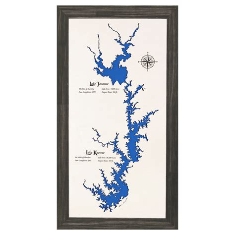 Lake Jocassee Lake Keowee South Carolina White Washed Wood And Distr Custom Crafted Silhouettes