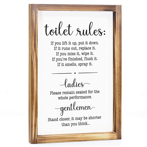 Female Bathroom Etiquette Restroom Etiquette Sign Powder Room