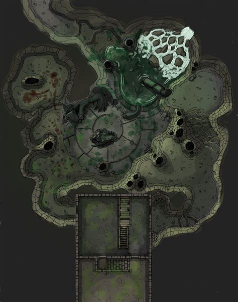 Dndrpg Encounter Maps The Cavern Temple Etsy Canada Dnd World
