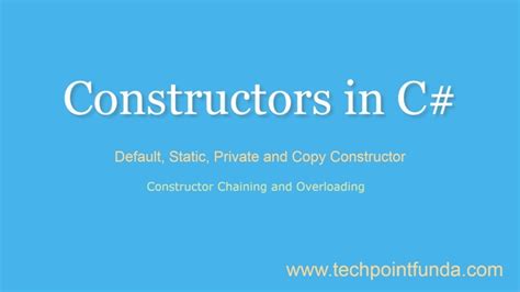 Constructors In C Default Static Private Copy Constructor Tech