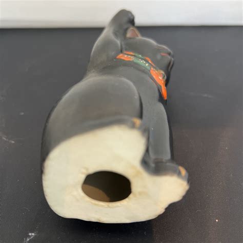 Yahoo オークション 招き猫 黒猫 磁器 時代物