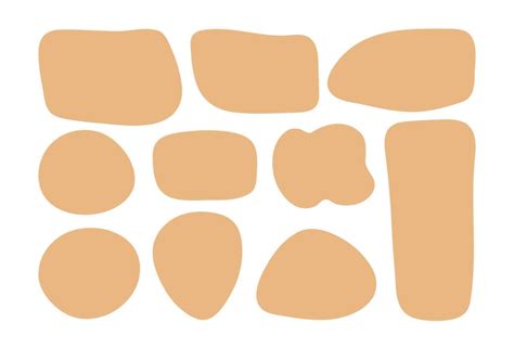 Doodle Pastel Color Textbox Set Hand Drawn Blank Quote Wavy Frames